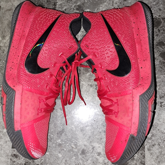 Nike | Shoes | Used Nike Kyrie 3 Three Point Contest Candy Apple Red ...